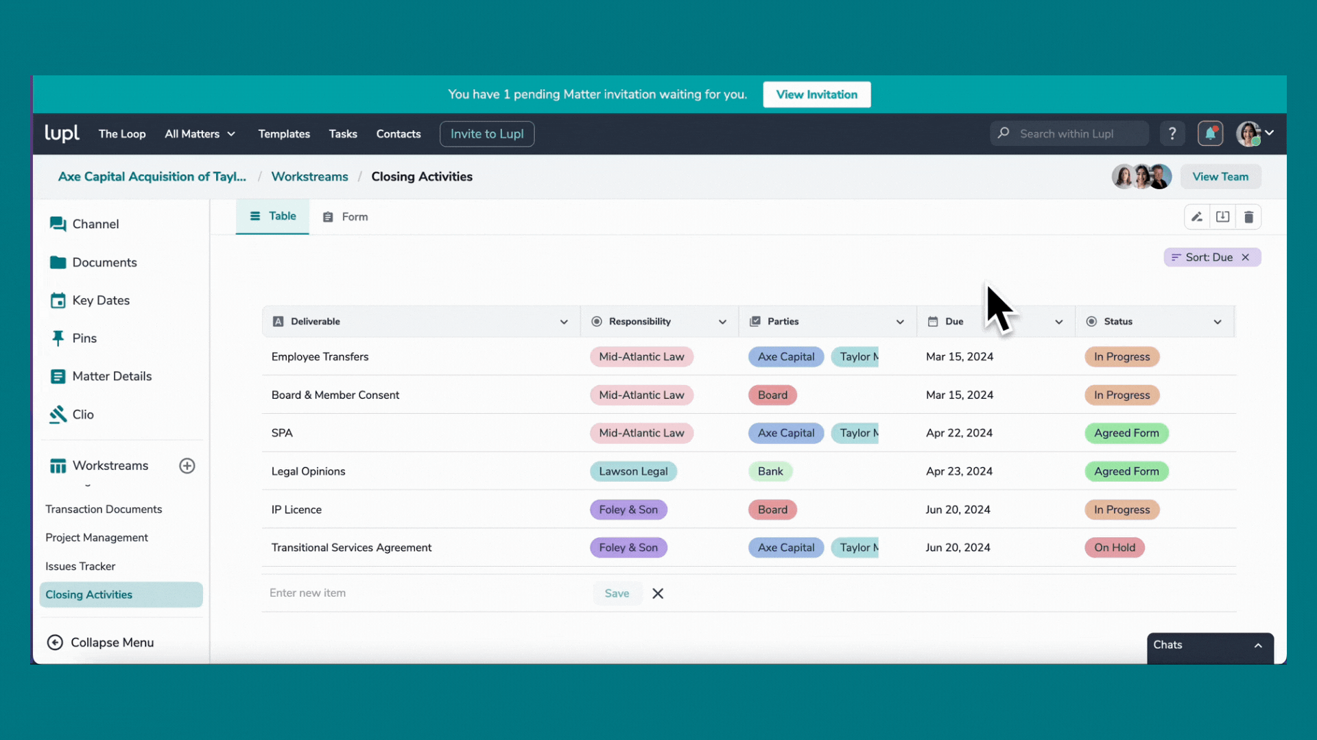 How can I organize, filter, and sort my Workstream items? – Lupl